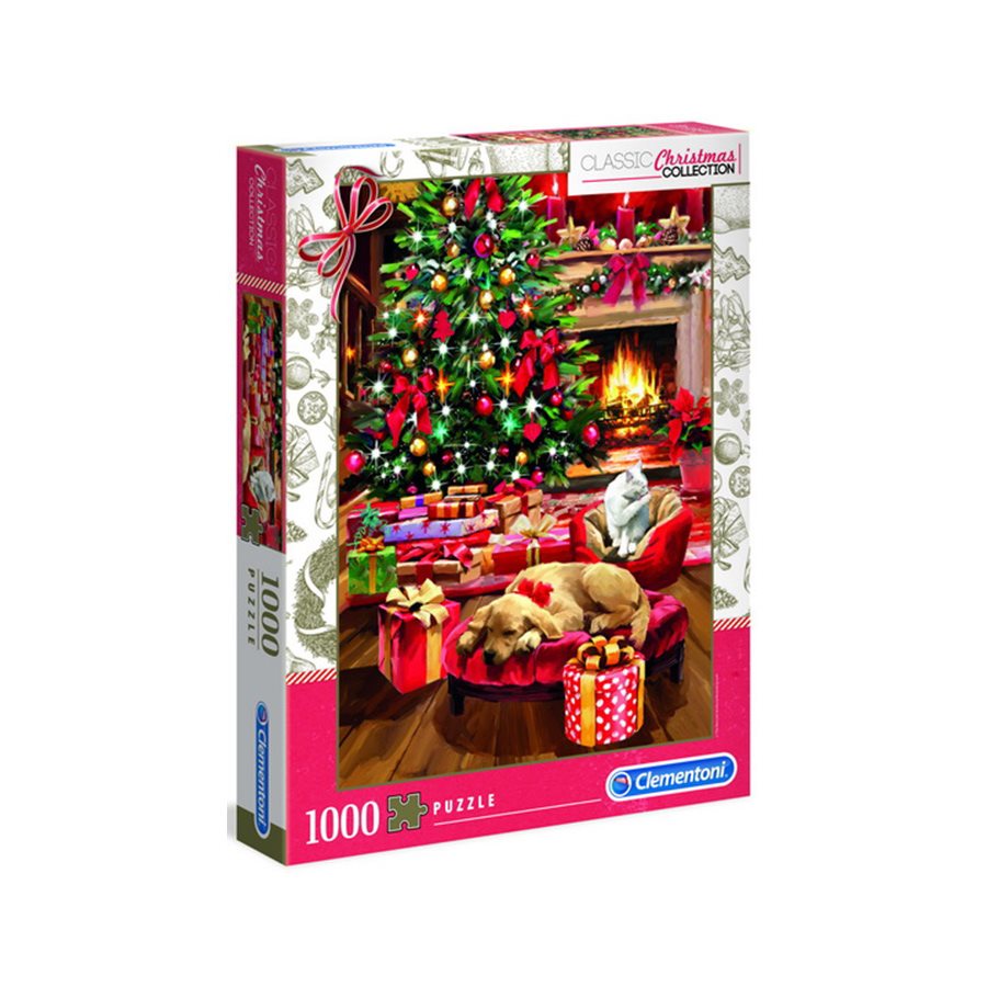 Casse-tête 1000 morceaux - Noël au coin du feu